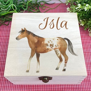 Horse Box Rosette Storage Memory Box - Riding Stables - Personalised ...