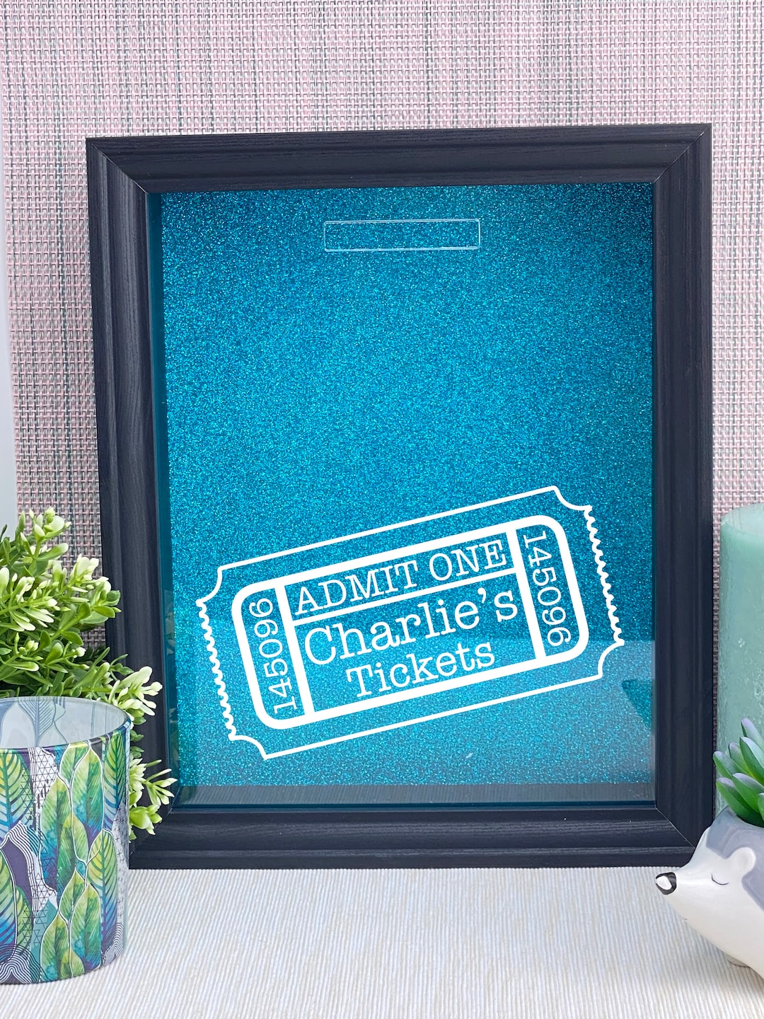 Ticket Box Keepsake Personalised Frame Memory Box Gift - Etsy UK