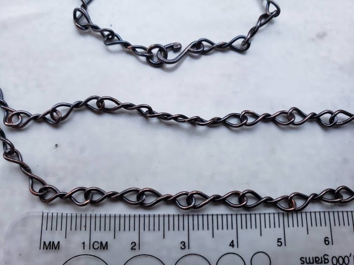 Handmade Copper Chain Artisan Copper Chain Finished - Etsy