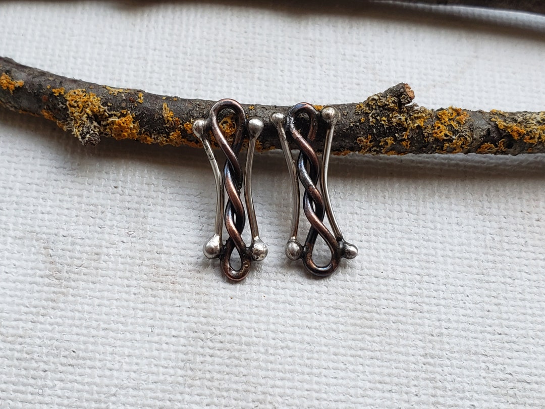 Mixed Metal Connectors - Copper and Sterling Silver Artisan Handmade ...