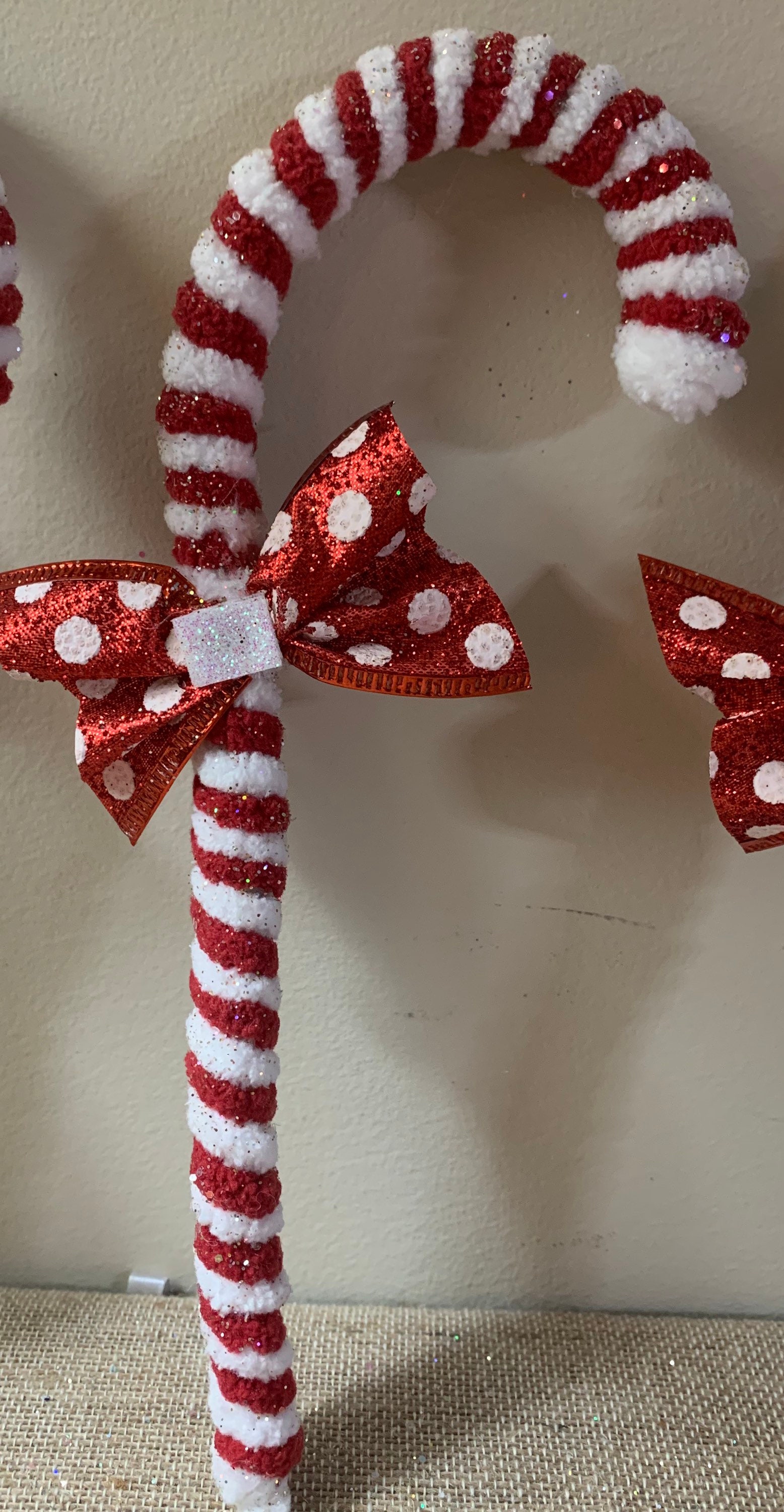 Faux Candy Canes Wreath Attachments, Faux Candy, Candy Land Christmas ...