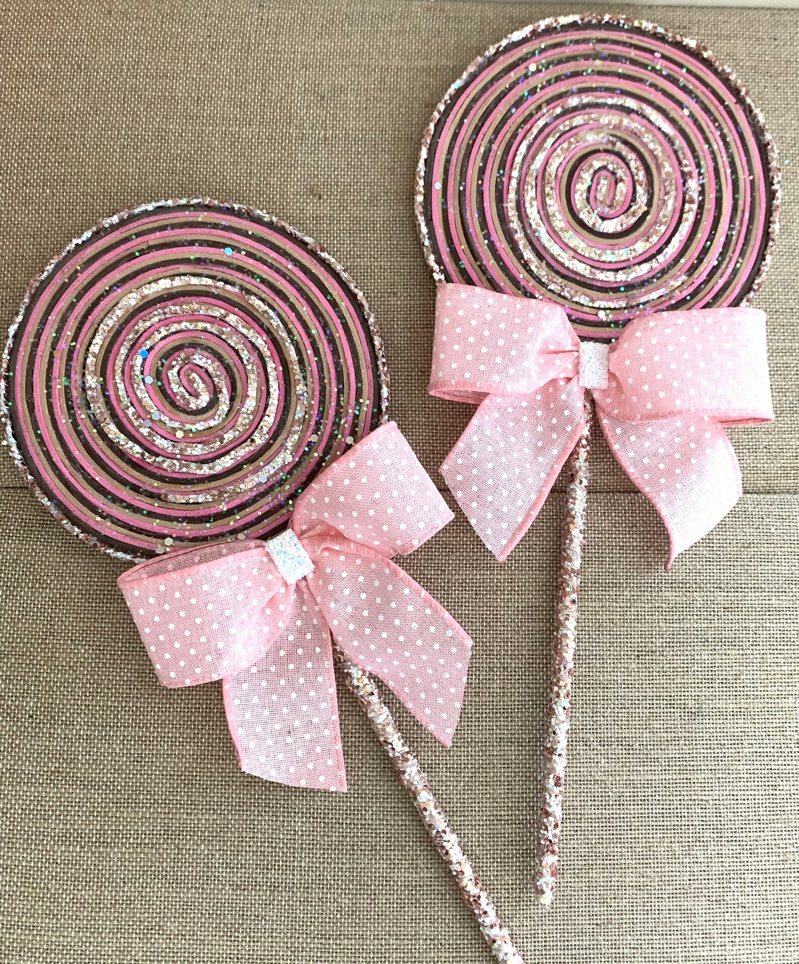 Faux lollipops fake candy swirl party favor princess party | Etsy