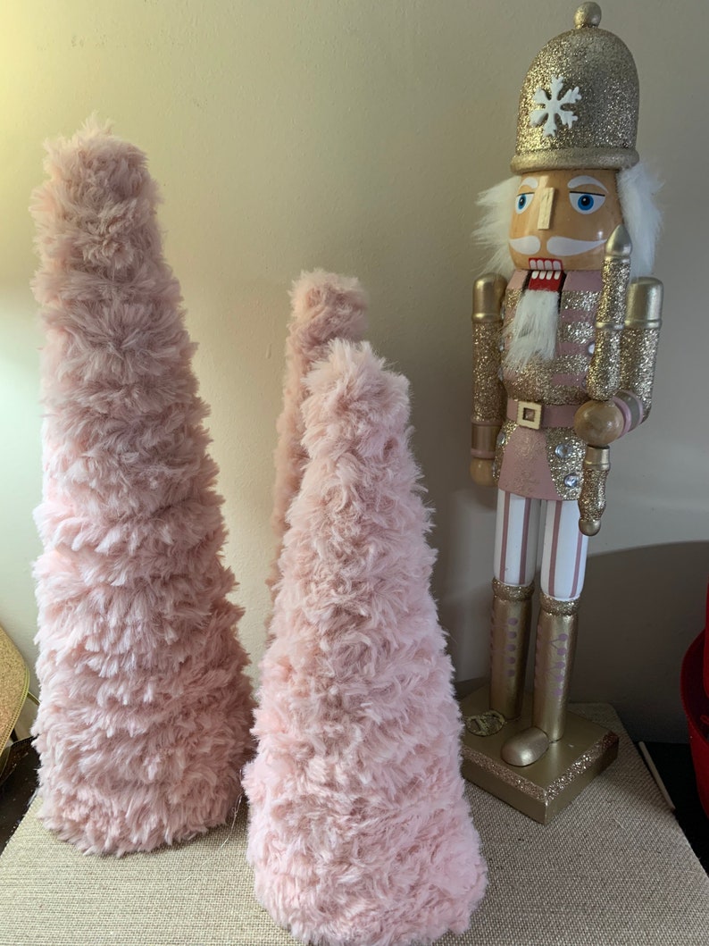 Faux Fur Tree Mini Christmas Tree Yarn Wrapped Tree - Etsy