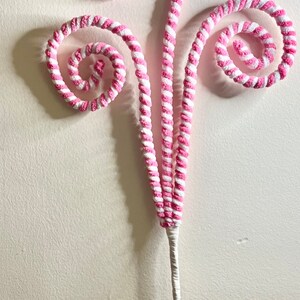 Faux Candy Pink & White Swirl Pick Candy Land Tree Topper Tree Decor ...