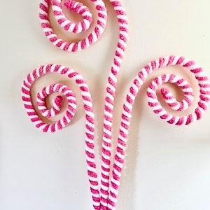 Faux Candy Pink & White Swirl Pick Candy Land Tree Topper Tree Decor ...