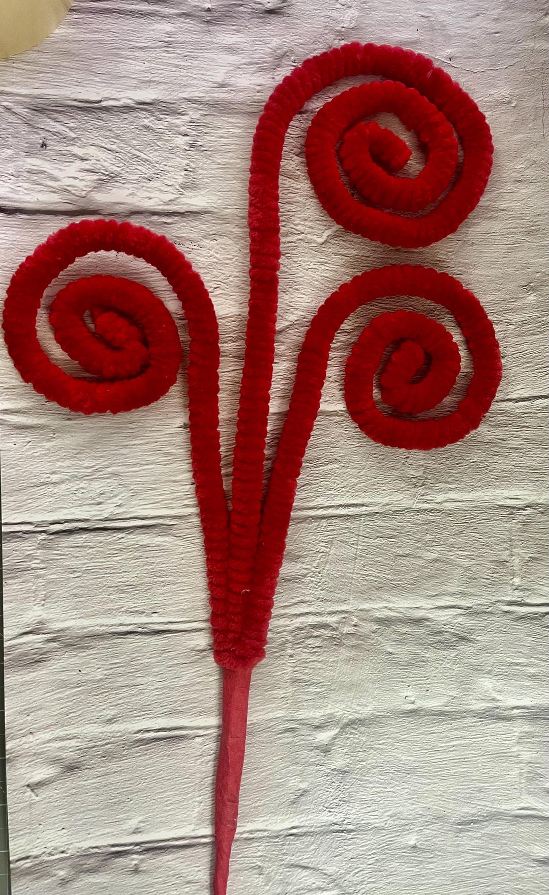 Red Swirl Pick Tree Topper Tree Decor Christmas Tree Pick Wreath ...