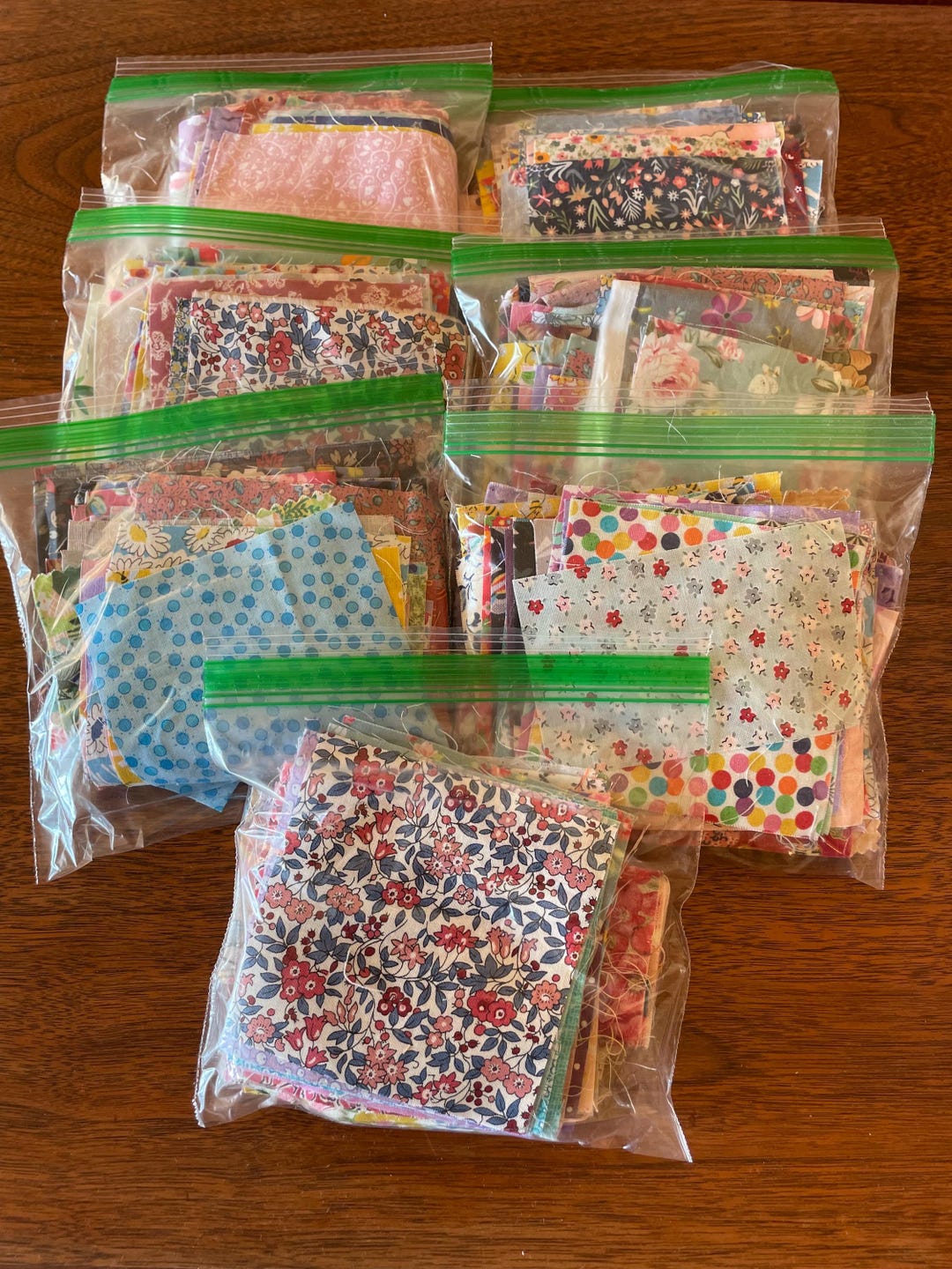 3+oz Random Cotton Fabric Scraps Lot Bundle Grab Bag - Etsy