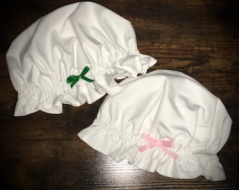 Reversible Yellow Prairie Night Cap Child/adult Mob Cap Sleeping Bonnet ...