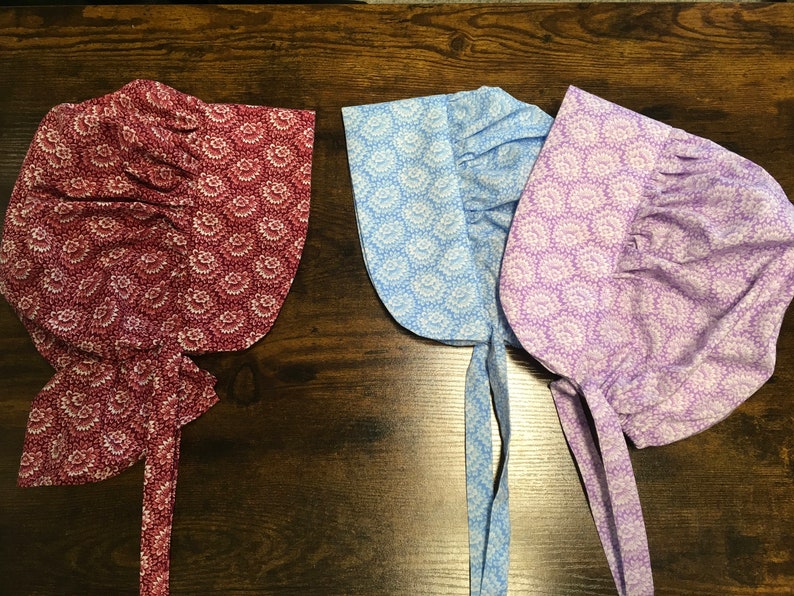 Prairie Floral Pioneer Bonnet: Little House Style, Girls & Baby - Etsy