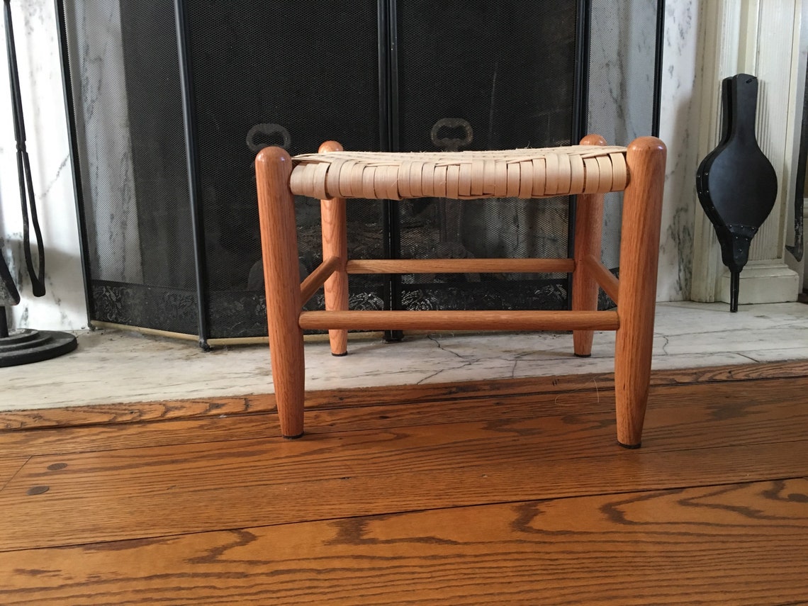In Stock Woven Stools Large English Footstool Furniture Splint - Etsy
