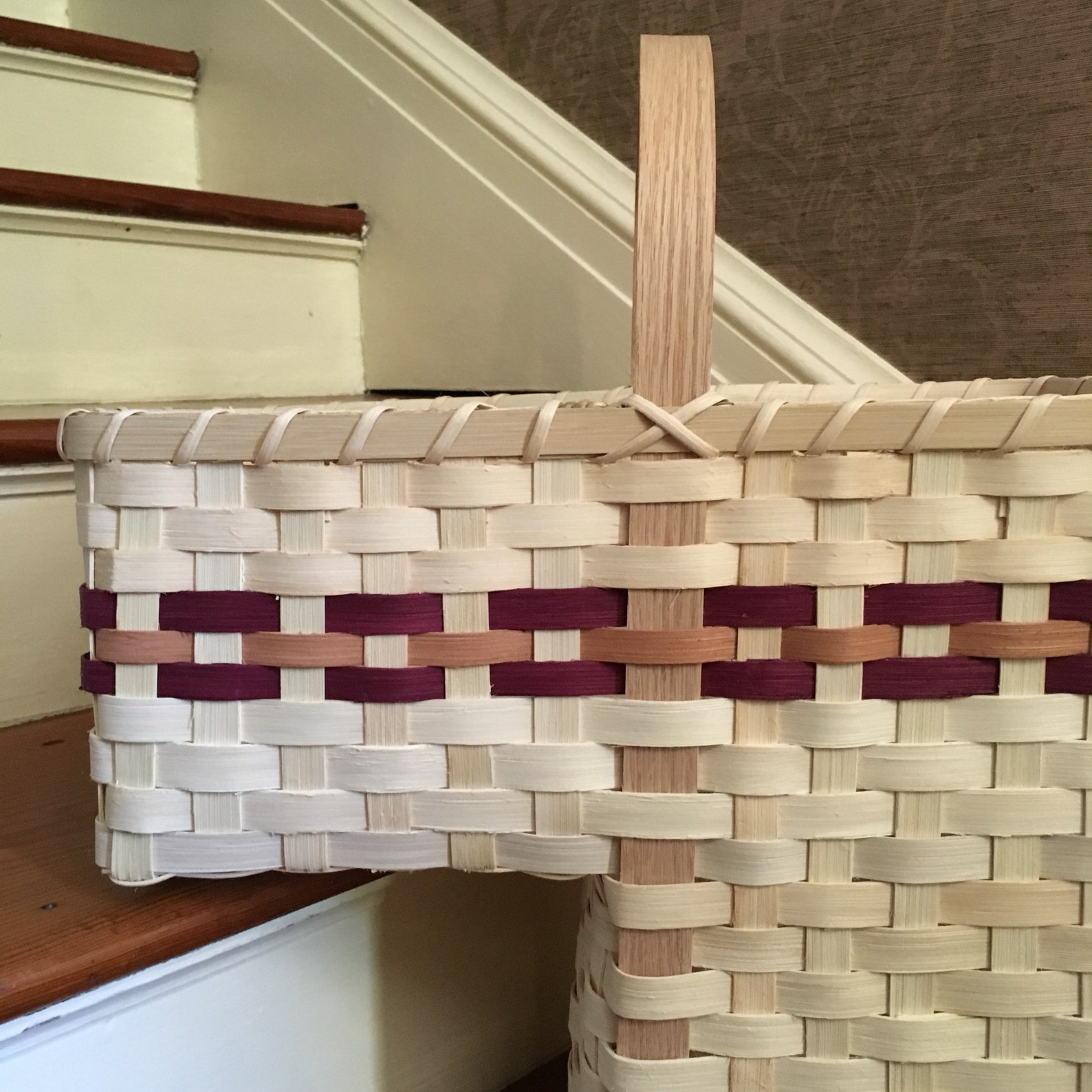 Stair Basket Custom Staircase Basket Stair Step Basket Tote Basket ...