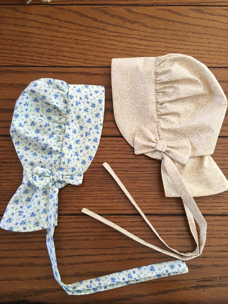 Custom Bonnets With Neck Sunshade Baby Pioneer Bonnets - Etsy