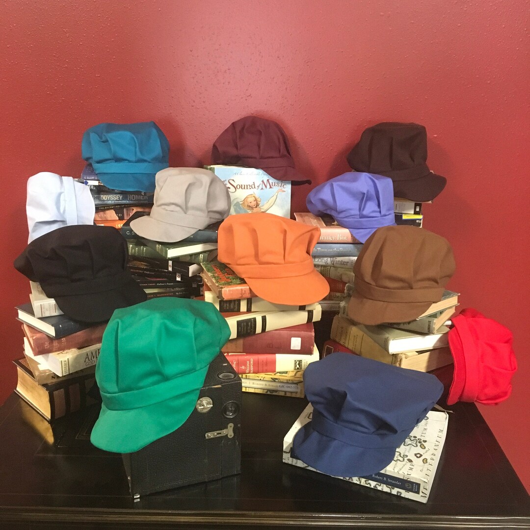 Albert Caps Bright Colors Prairie Hat Little House on the Prairie Cap ...