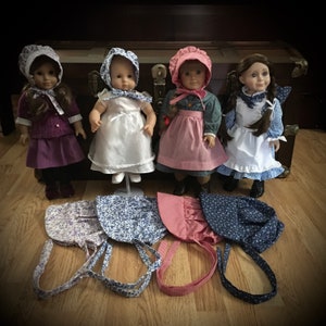 Custom Doll Bonnets Sizes Pioneer Bonnets Doll Bonnets, Doll Outfits ...