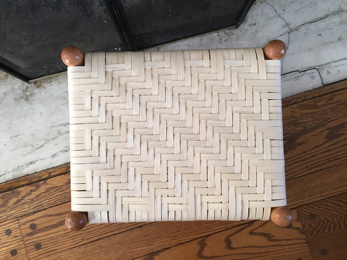 In Stock Woven Stools Large English Footstool Furniture Splint - Etsy