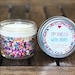 Bulk Rainbow Sprinkle Soy Wax Candle Favors: Birthday Cake Scented - Etsy