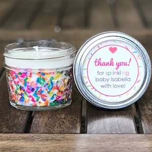 Bulk Rainbow Sprinkle Soy Wax Candle Favors: Birthday Cake Scented - Etsy