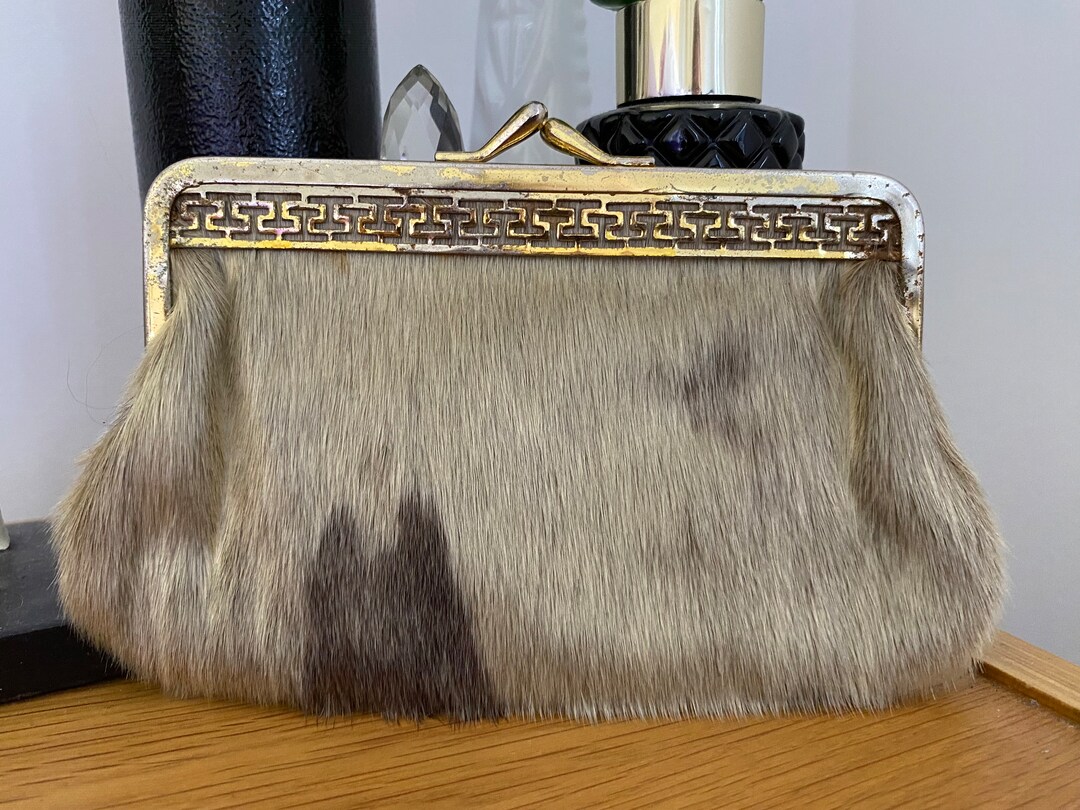 1960's Faux Fur Coin Purse.... - Etsy