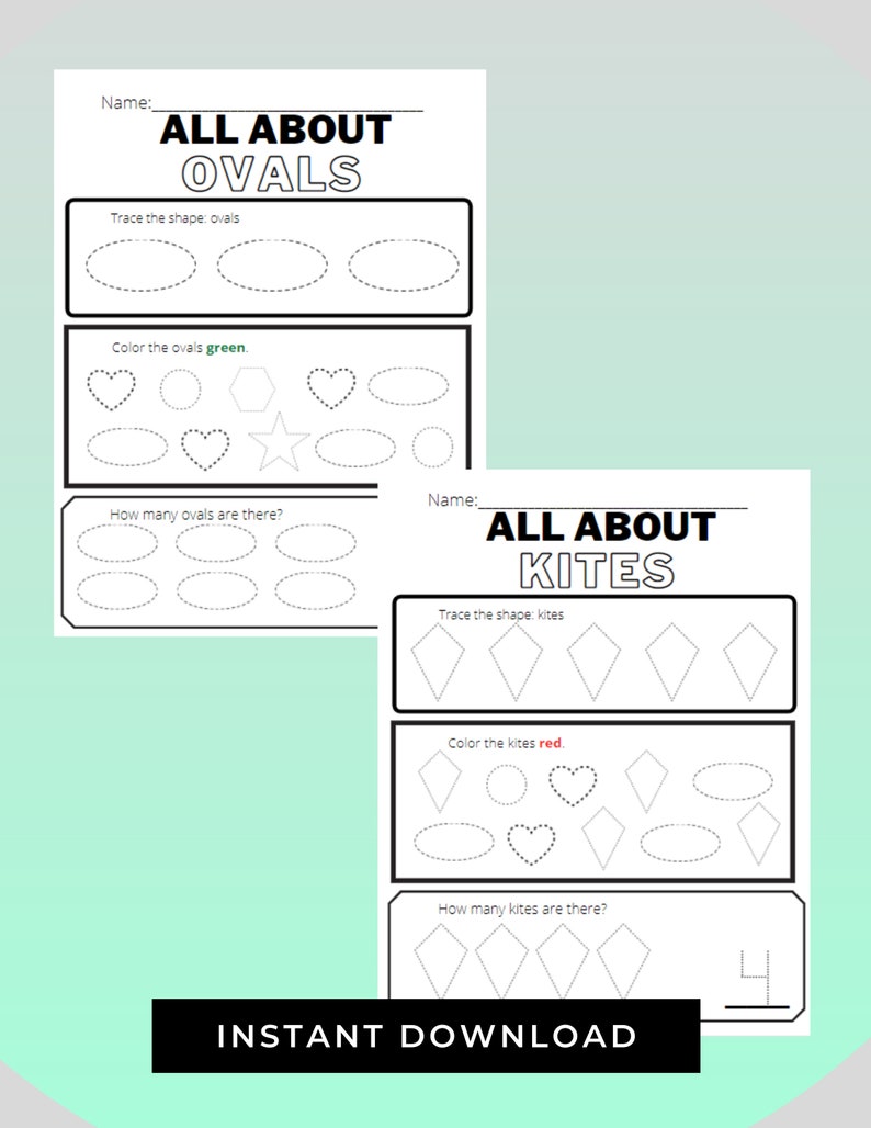 All About Shapes Preschool Worksheets, Kindergarten Worksheets ...