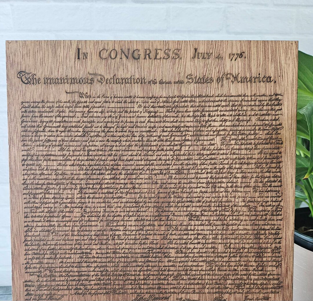 Declaration of Independence, Unique Gifts - Etsy