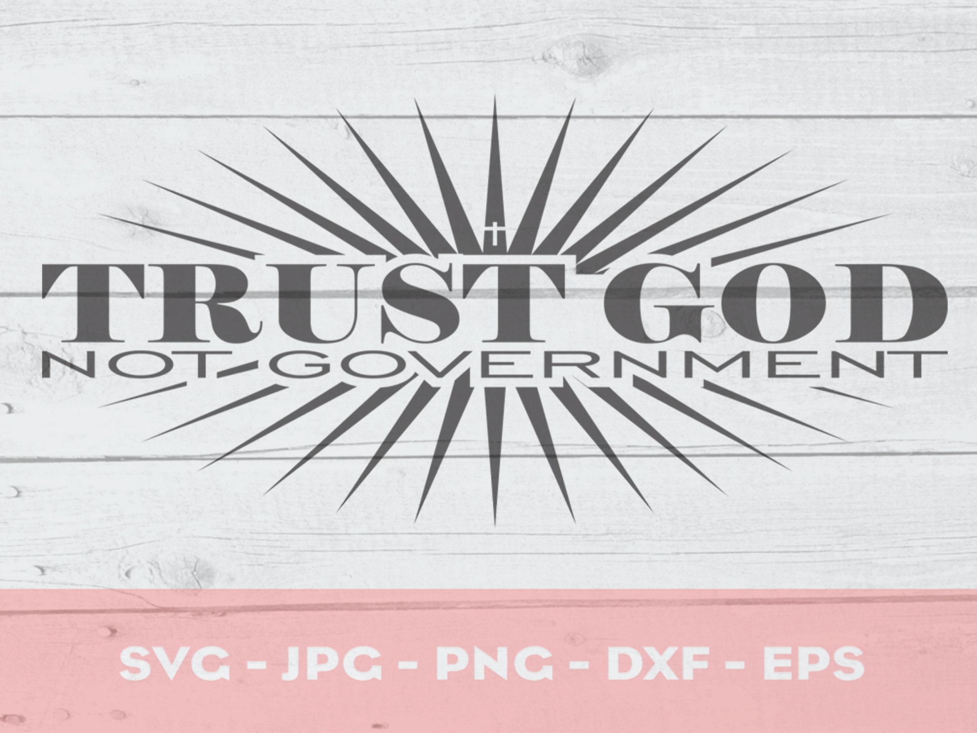 Trust God Not Government svg Art & Collectibles Drawing & Illustration ...