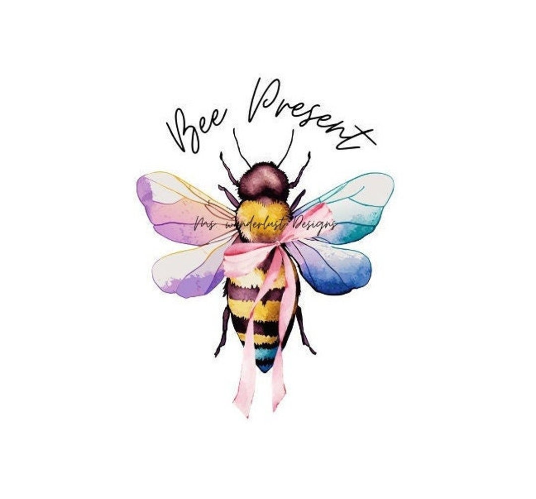 Bee Present SVG Digital Download - Etsy