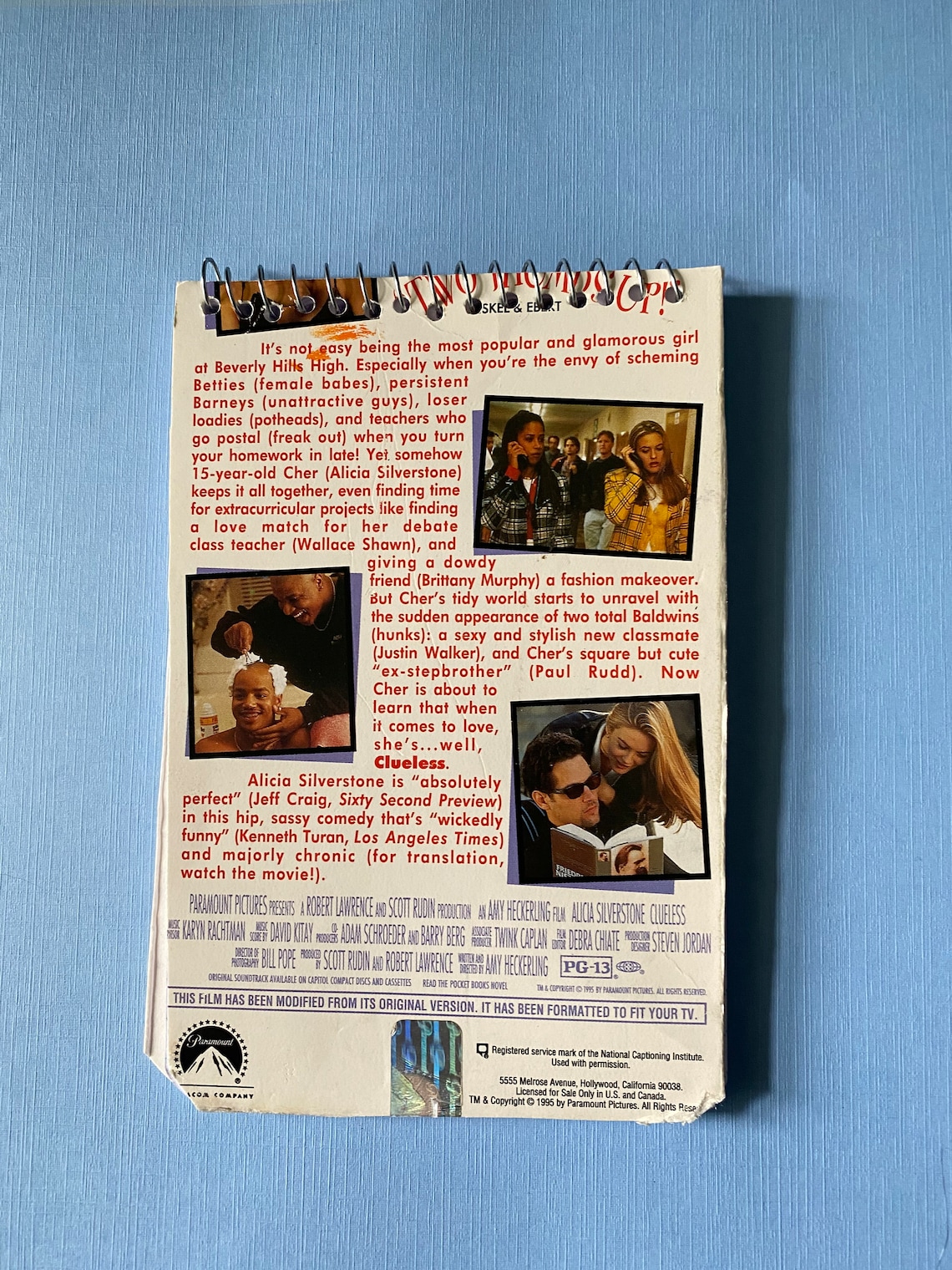 Clueless VHS Notebook - Etsy