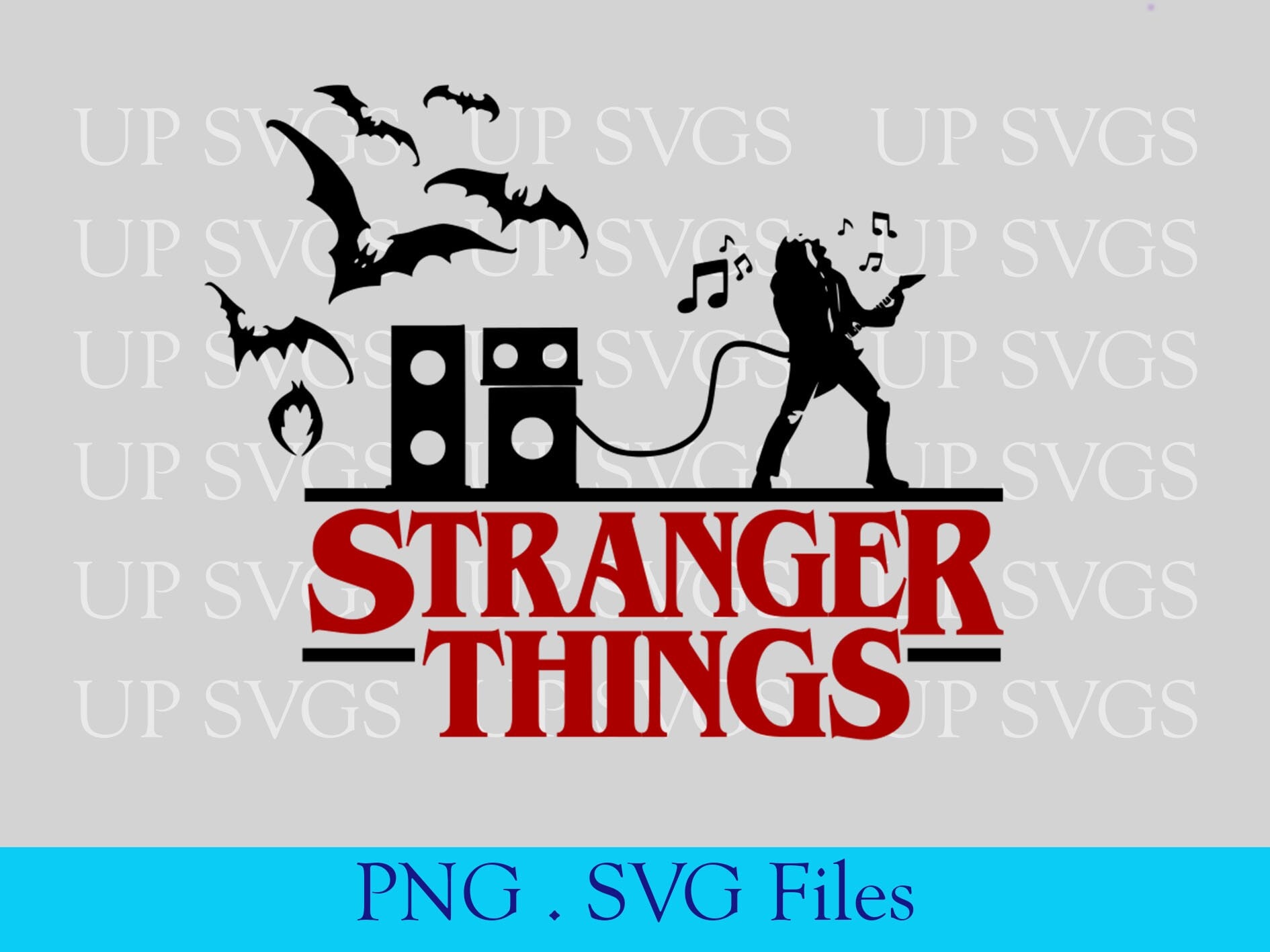 Stranger Things Eddie Munson Guitar SVG File for Cricut / Silhouette - Etsy