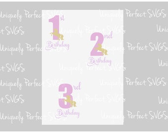 Car Birthday Numbers 1-4 Cutting File Svg Png | Etsy