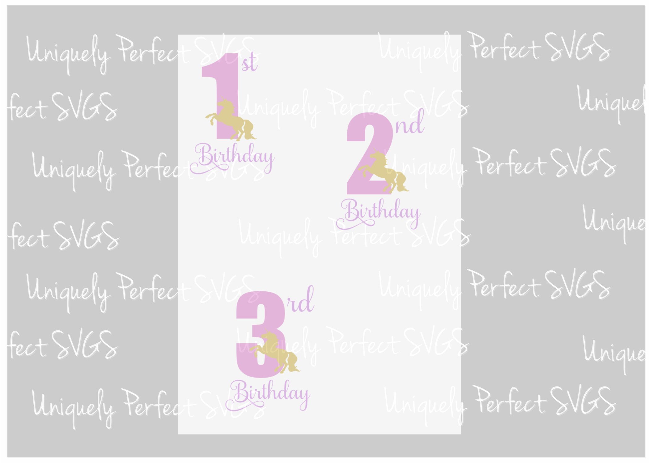 Unicorn Birthday Number Cutting File Svg Png - Etsy