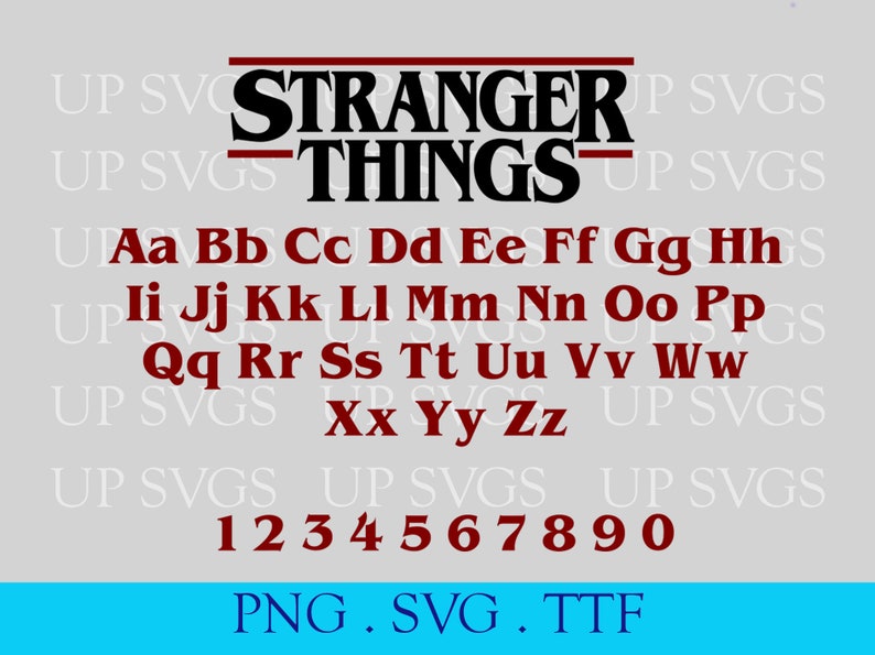 Stranger Things Font / Cutting File / Cricut File / TTF - Etsy