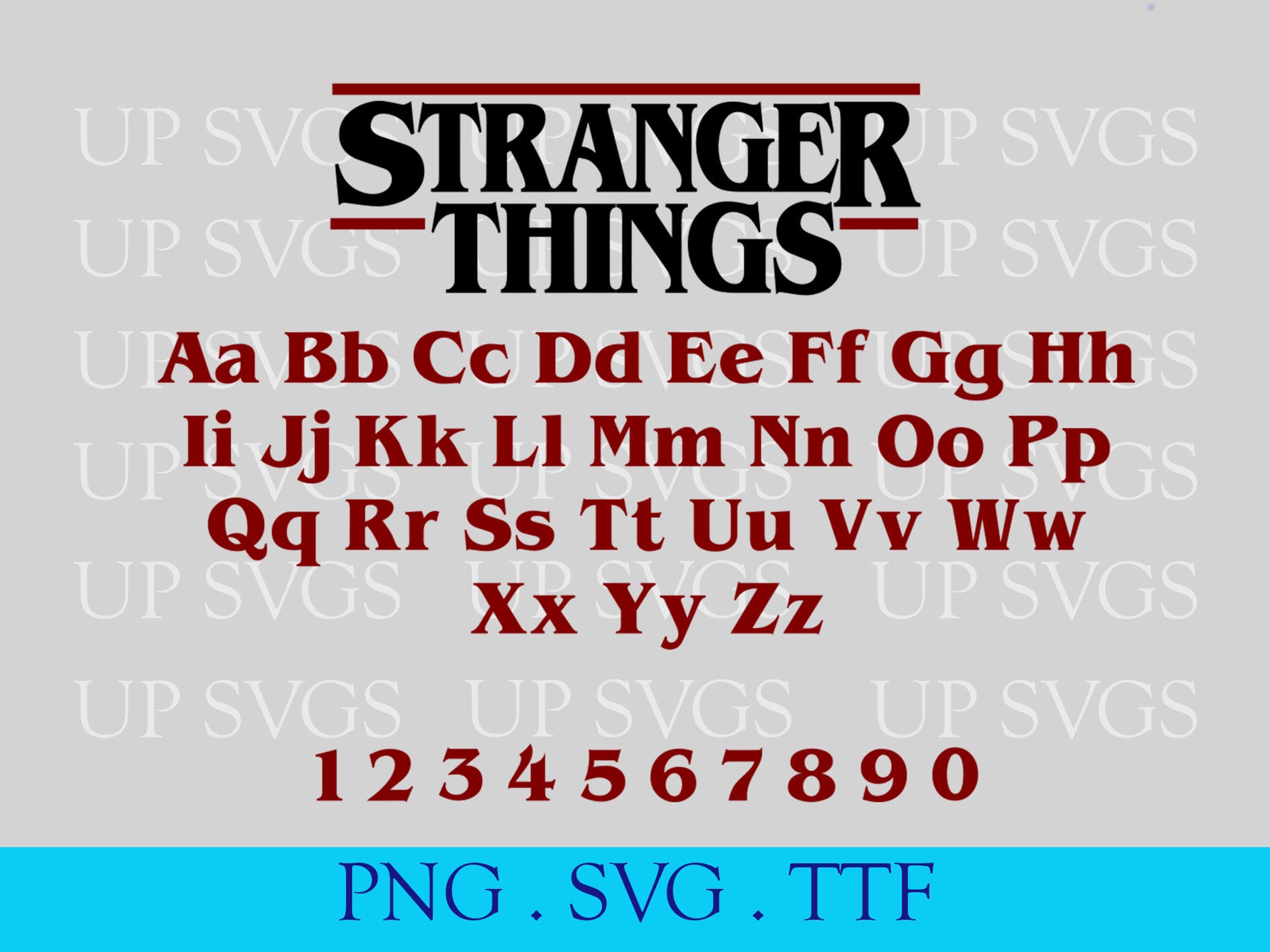 Stranger Things Font / Cutting File / Cricut File / TTF - Etsy