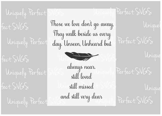 Memorial Feather Cutting File Svg Png | Etsy