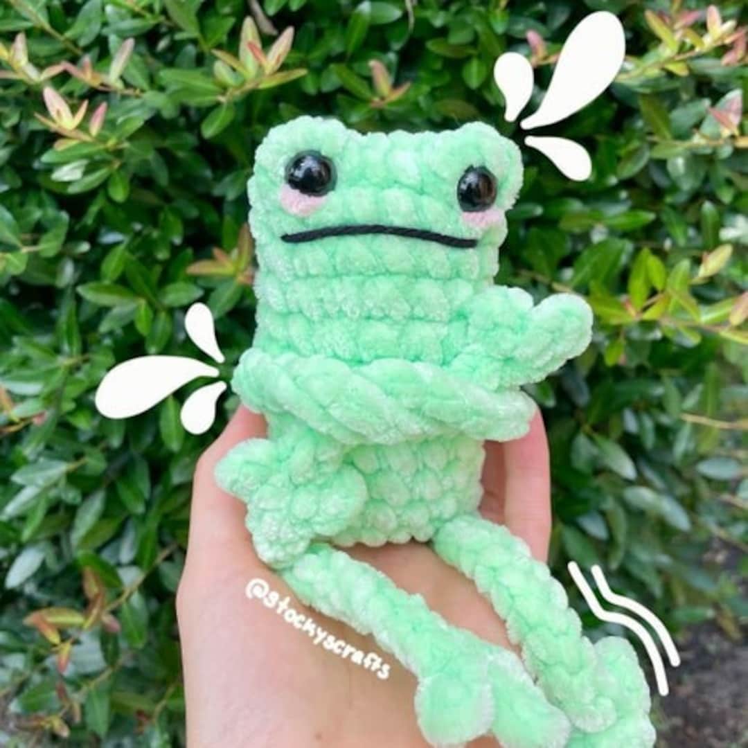 Crochet Leggy Frog | Amigurumi Lanky Frog | Cute Floppy Frog Plush - Etsy