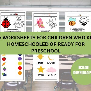 Printable Toddler Worksheets Toddler Workbook Instant Download Alphabet ...