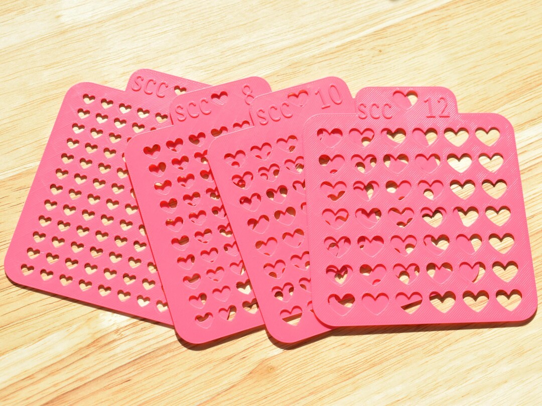 5pc DIY Sprinkle Stencil Set 6 8 10 12mm Sizes Includes FREE SCRIBE ...