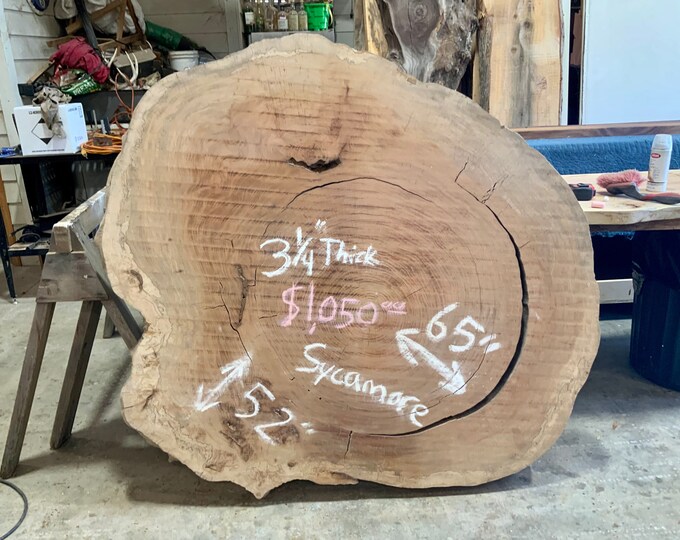Live Edge Sycamore Cookie SC-2 / Crosscut - Etsy