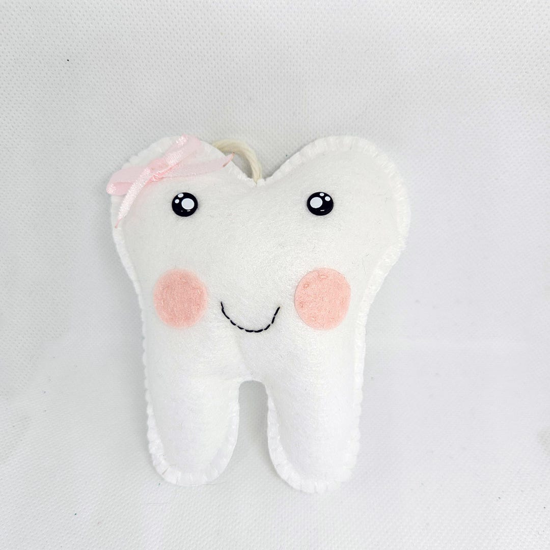 Personalized Tooth Fairy Pillow, Cute Smile Tooth Fairy, Pink, Custom ...