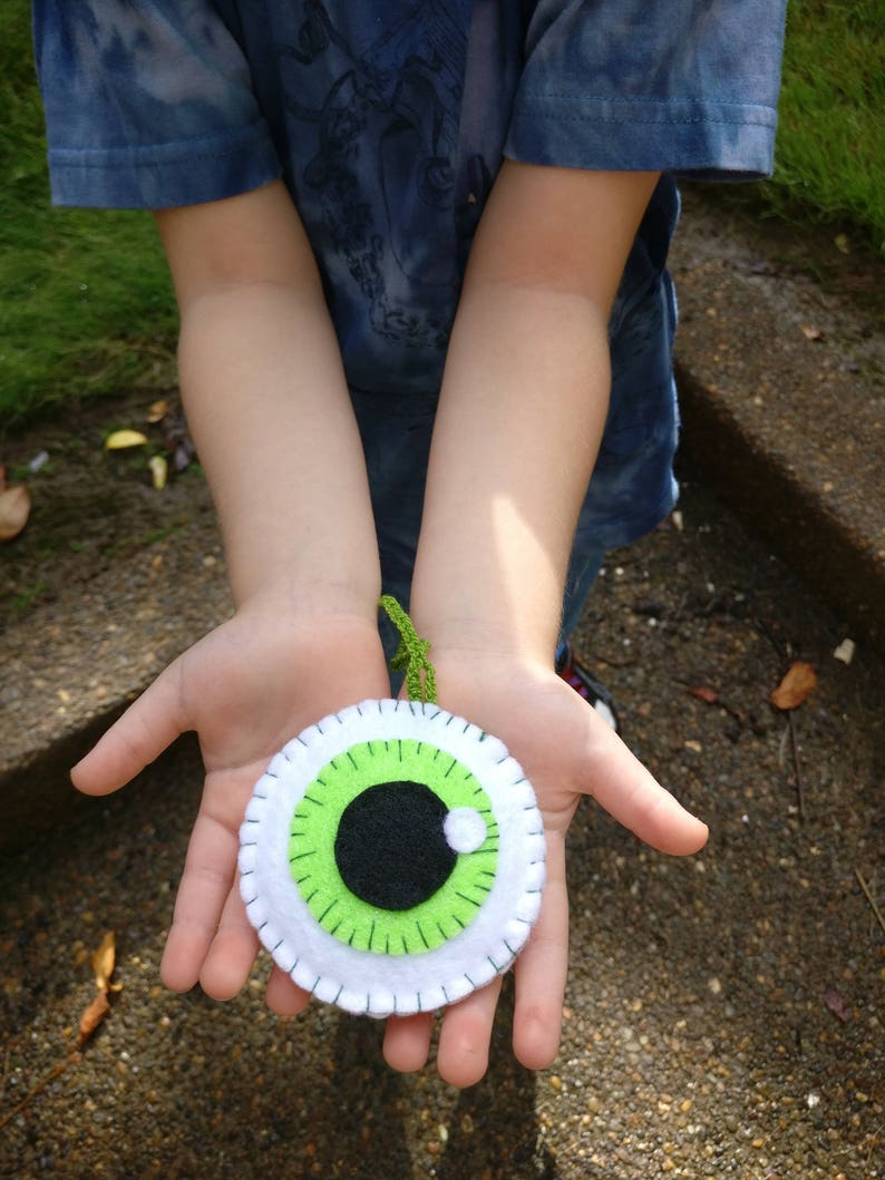 Creepy Eye Halloween Decoration Ornament Felt Ornament Bag | Etsy
