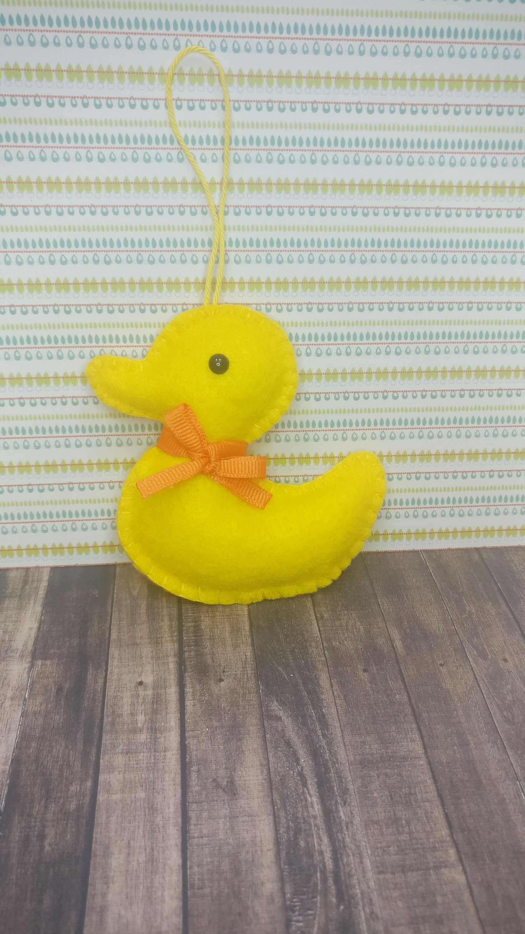 Easter Duckling Ornament Yellow Duck Easter Decoration felt - Etsy
