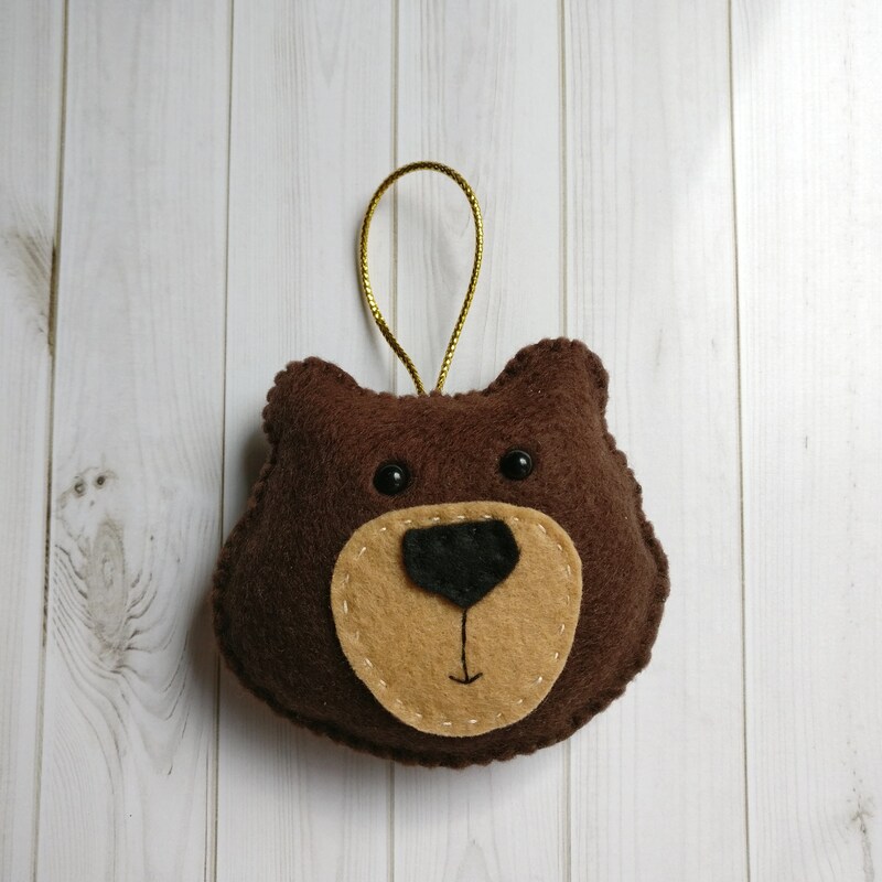 Felt Bear Ornament - Etsy