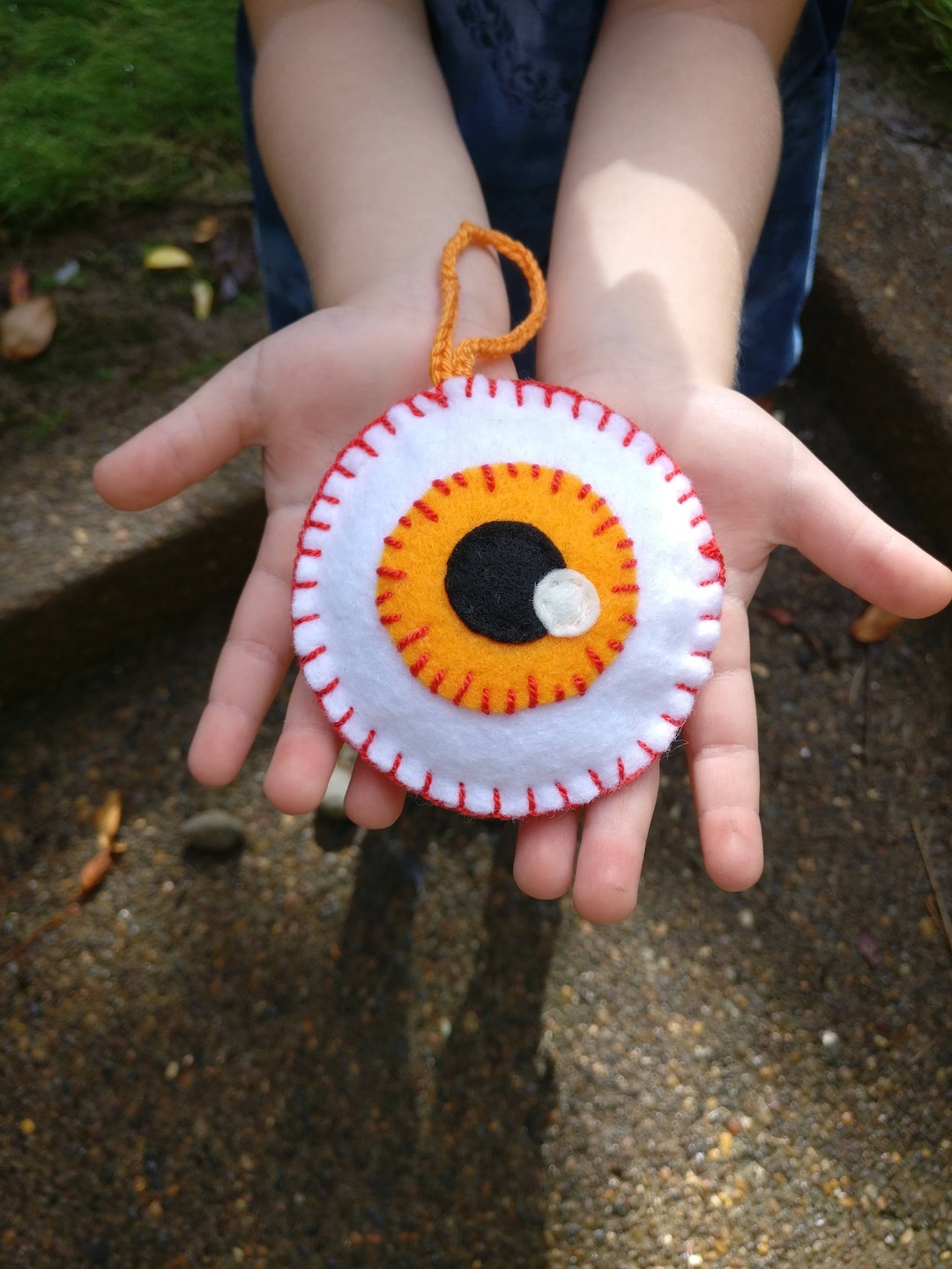 Creepy Eye Halloween Decoration, Ornament, Felt Ornament, Bag Charm ...