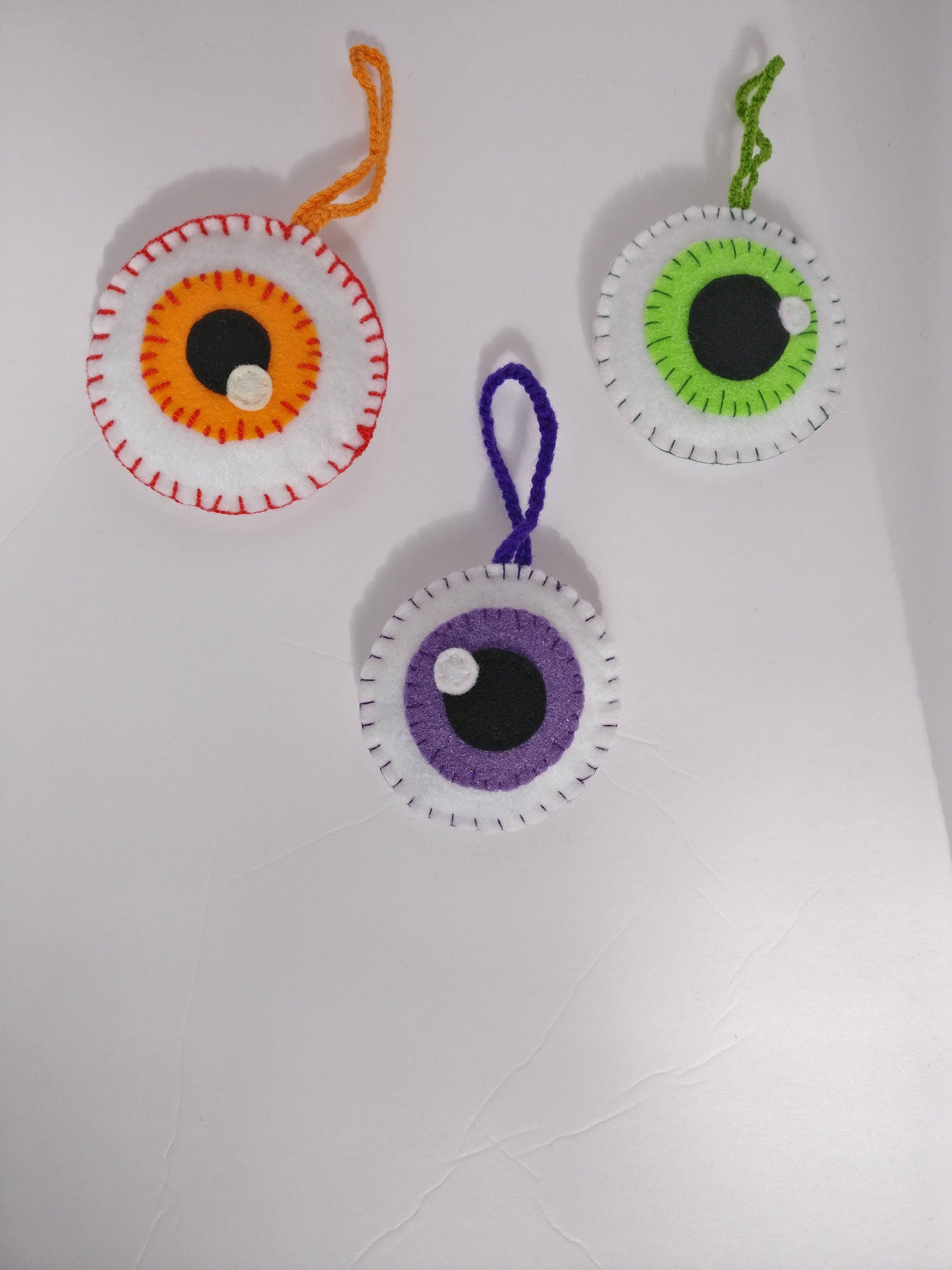 Creepy eye halloween decoration ornament felt ornament bag | Etsy