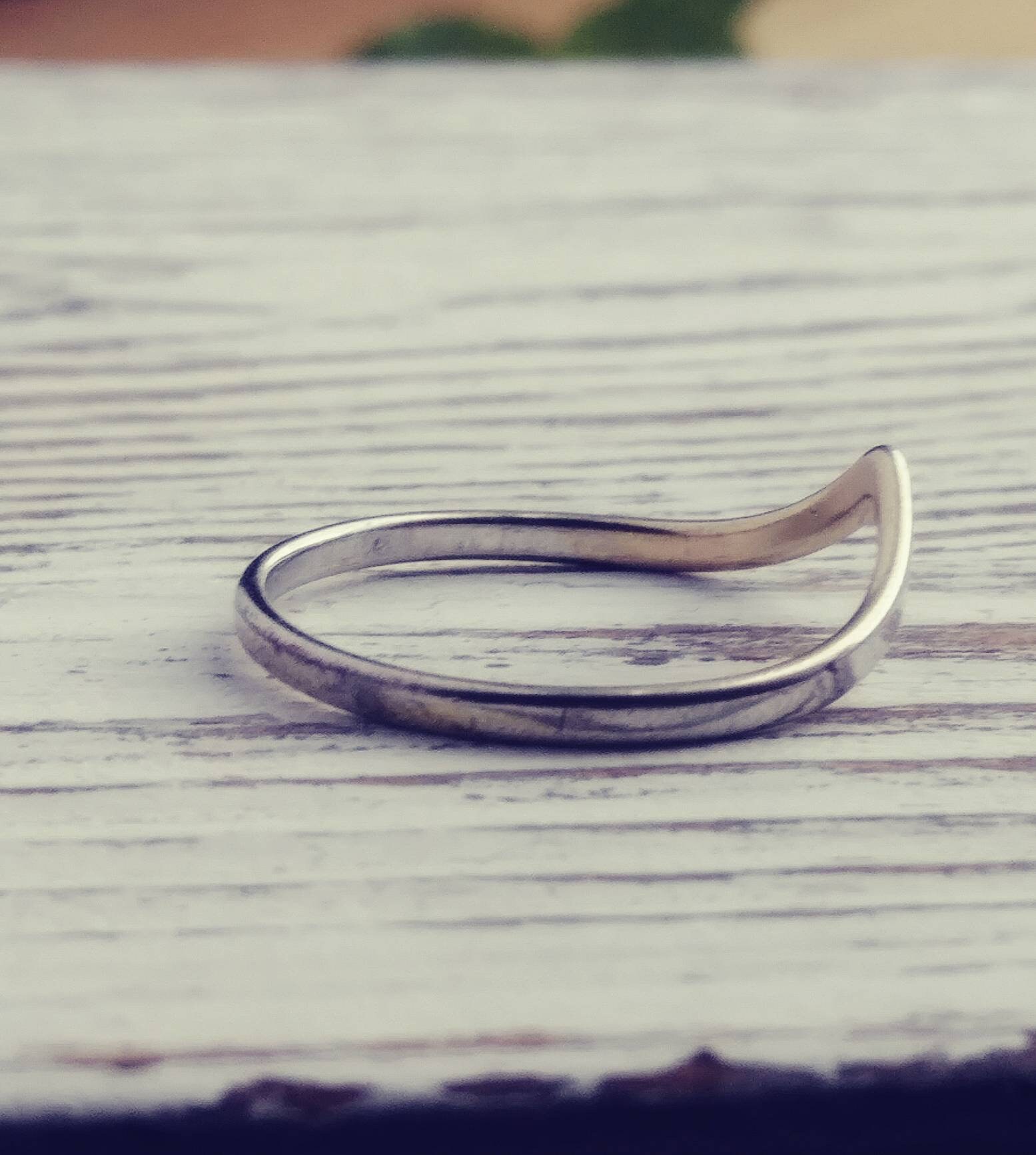 Simple Sterling Silver Pointed Peak Ring Size 5 06334 - Etsy