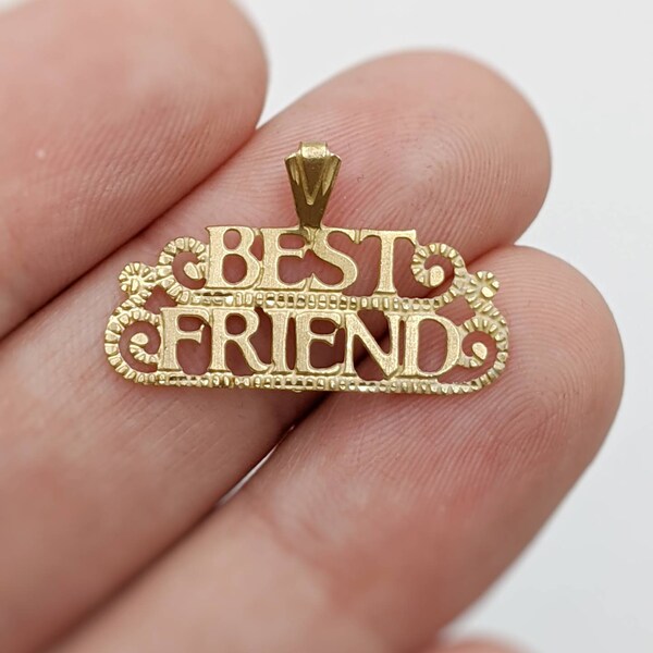 Gold Best Friend Charms - Etsy