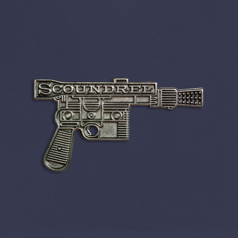 Scoundrel Blaster Enamel Pin | Etsy