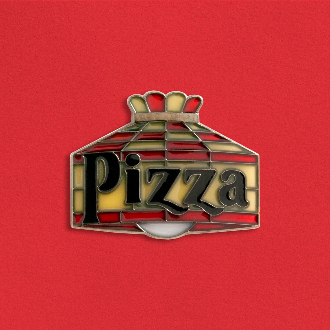 Pizza Lamp Enamel Pin - Etsy