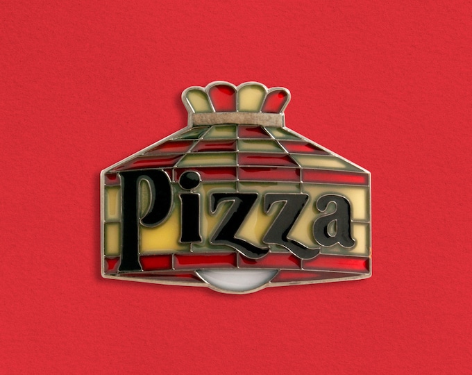 Pizza Lamp Enamel Pin - Etsy