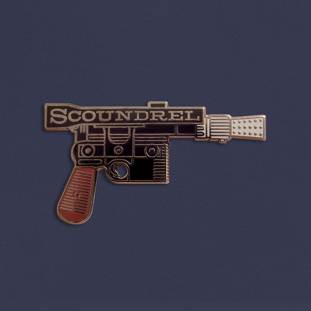 Scoundrel Blaster Enamel Pin - Etsy