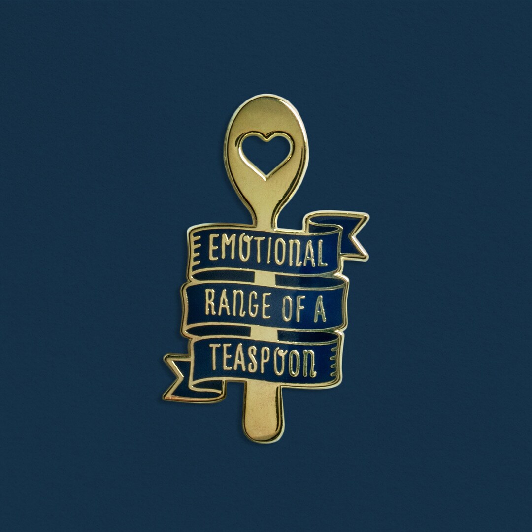 Emotional Range of a Teaspoon Enamel Pin - Etsy